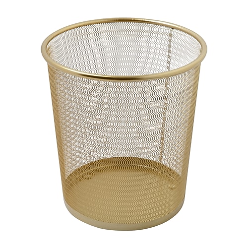 Click here for Martha Stewart 4.5 Gal Gold Mesh Trash Can  One Si... prices