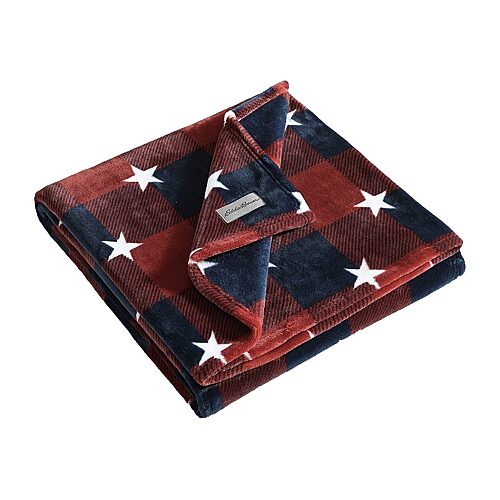 Click here for Eddie Bauer Americana Plaid Plush-Fleece Throw prices