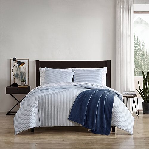 Click here for Eddie Bauer Ticking Stripe Cotton Percale 3 Piece... prices