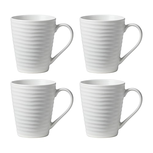 Click here for Oneida Ridge Mugs  Set of 4 - White prices