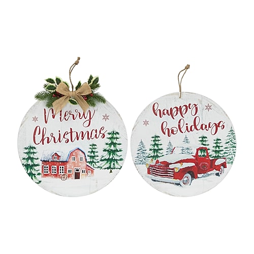 Click here for Northlight 16 Merry And Happy Holidays Wood Wall S... prices