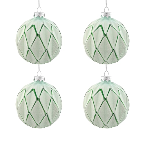 Click here for Northlight 4 4ct Harlequin Glass Ball Christmas Or... prices