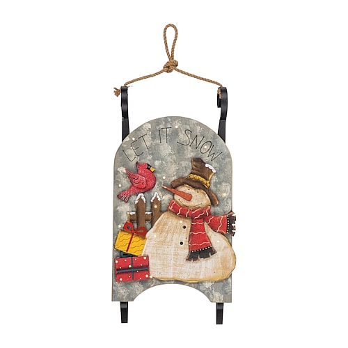 Click here for Northlight 17 Led Lighted Wooden Sled With Snowman... prices
