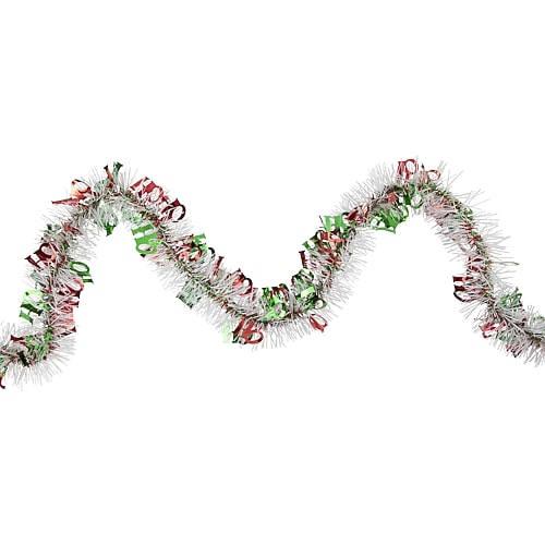 Click here for Northlight 12ft Ho Ho Ho Wrapped Tinsel Christmas... prices