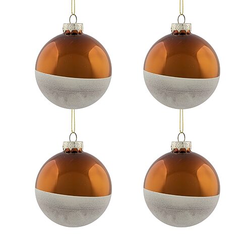Click here for Northlight 3 4ct Dual Color Glass Ball Christmas O... prices
