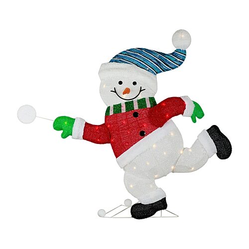 Click here for Northlight 36 Lighted Snowman With Snowball Christ... prices