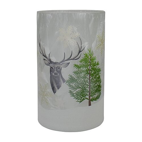 Click here for Northlight 10 Deer Pine And Snowflakes Hand Painte... prices
