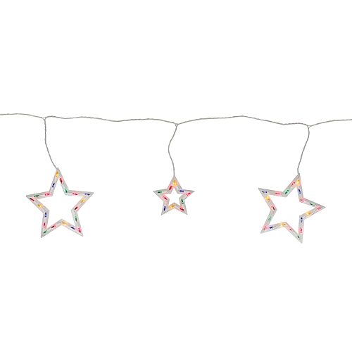 Click here for Northlight 7ft 6ct Multicolor Star Shaped Icicle O... prices