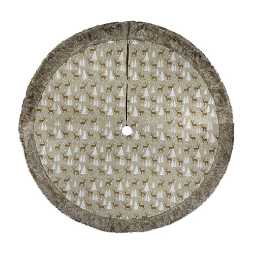 Click here for Northlight 48 Knit Deer And Tree Indoor Tree Skirt... prices