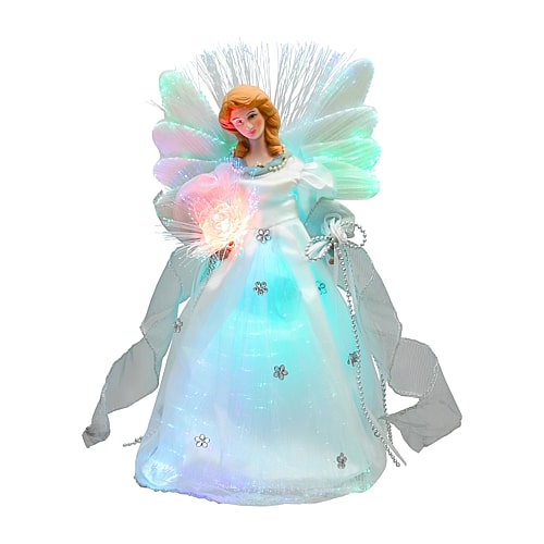 Click here for Northlight 12 Color Changing Fiber Optic Angel Wit... prices