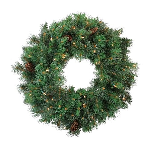 Click here for Northlight 24 Prelit Royal Oregon Pine Wreath  One... prices