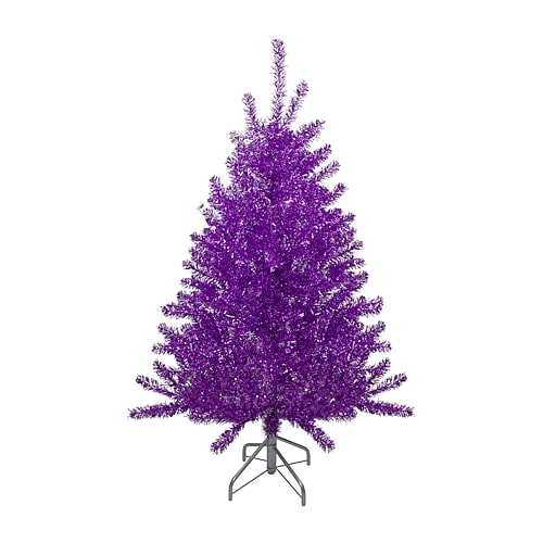 Click here for Northlight 7ft Metallic Purple Tinsel 4 1/2 Foot C... prices