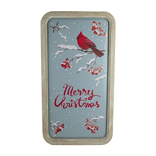 Click here for Northlight 26 Wood Framed With Red Cardinal Wood W... prices