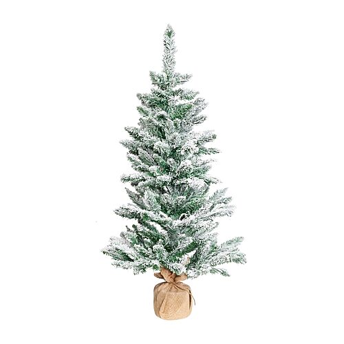 Click here for Northlight 3ft Frosted Pine In Burlap Base 3 1/2 F... prices
