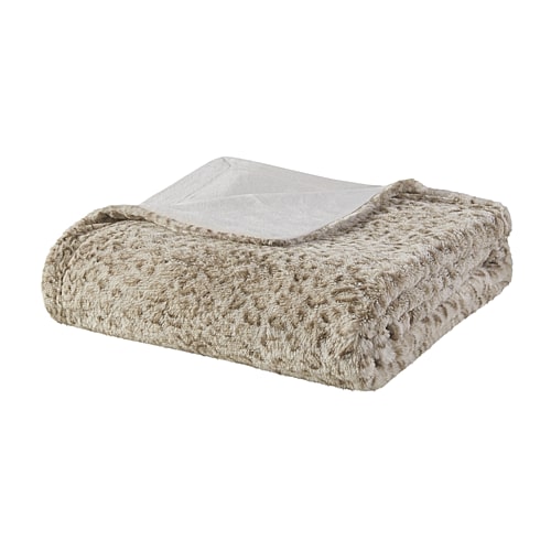 Click here for Madison Park Marcelle Faux-Fur Throw  One Size  Br... prices