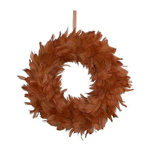 Click here for Northlight 15 Two Tone Feathers Wreath  One Size... prices
