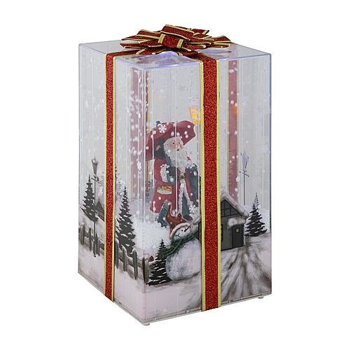 Click here for Northlight 12 Musical Santa Lighted Snowing Gift B... prices