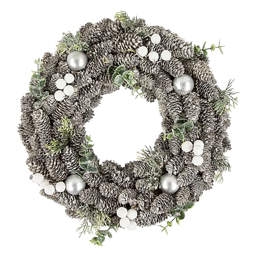 Click here for Northlight 13 Berry And Pinecone Foliage Wreath  O... prices