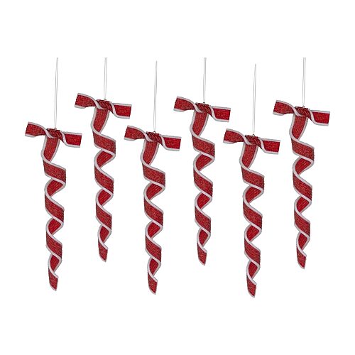 Click here for Northlight 9 6ct Frosted Candy Twist Christmas Orn... prices