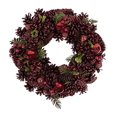Click here for Northlight 14 Pinecone Berry And Ornament Wreath... prices