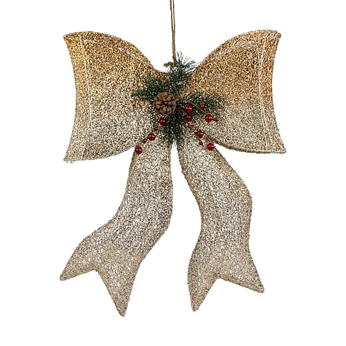 Click here for Northlight 23 Led Lighted Ombre Mesh Bow Christmas... prices