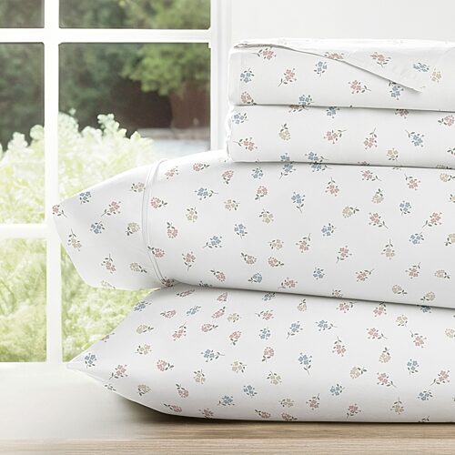 Kaycie Gray Printed 3-Piece Microfiber Sheet Set  Twin - Tricolor
