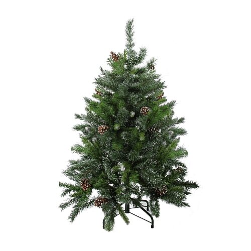 Click here for Northlight 4ft Full Snowy Delta Pine With Pine Con... prices