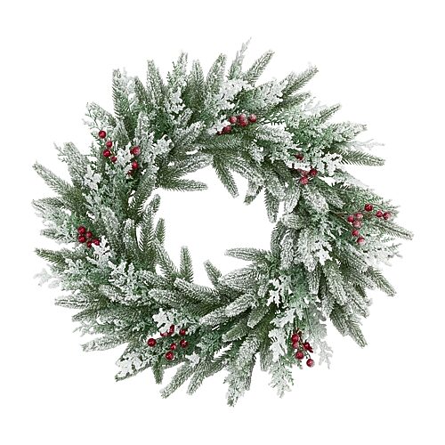 Click here for Northlight 24 Flocked Wind River Fir With Berries... prices