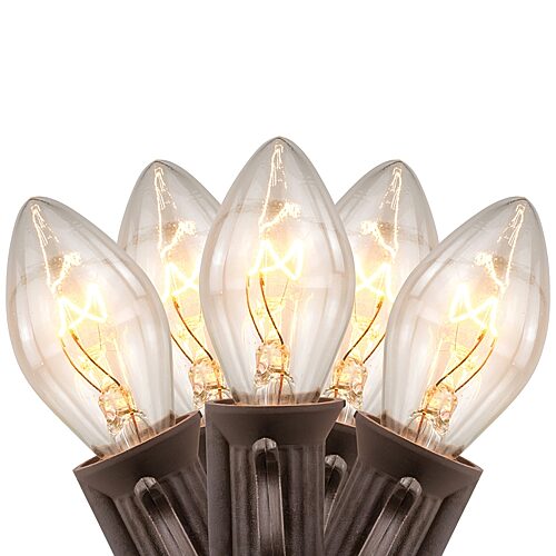 Click here for Northlight 24ft 25ct C7 Brown Wire String Lights... prices
