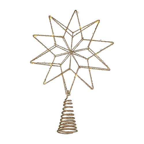 Click here for Northlight 12 Led Glittered Gold Star Christmas Tr... prices