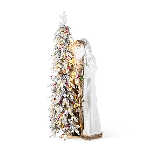 Click here for Glitzhome 4ft Oversized Christmas Woodland Santa C... prices