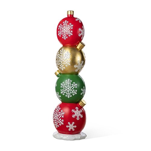 Click here for Glitzhome 37H Christmas Resin Stacked Ornament Por... prices