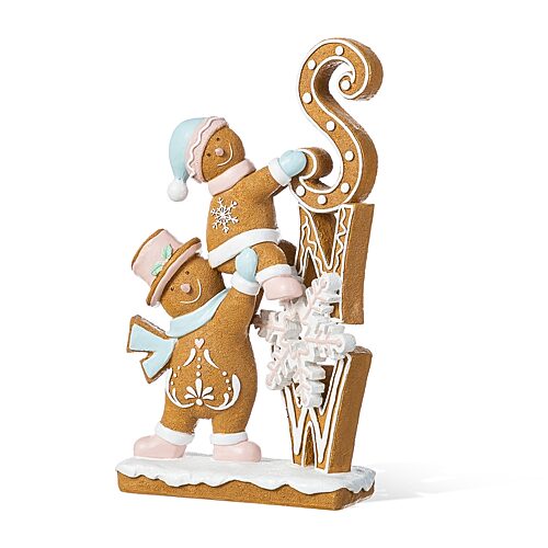 Click here for Glitzhome 13H Resin Christmas Gingerbread Christma... prices