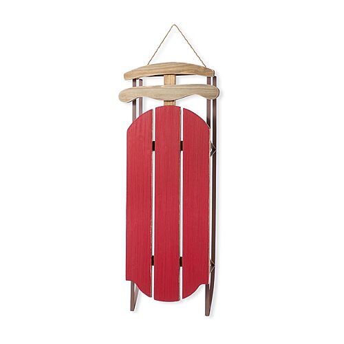 Click here for Glitzhome 35H Wooden Red Christmas Christmas Porch... prices