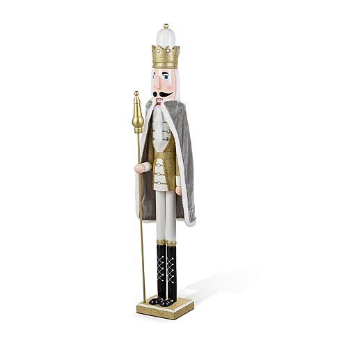 Click here for Glitzhome 42H Wooden Christmas Gold Dressed King W... prices