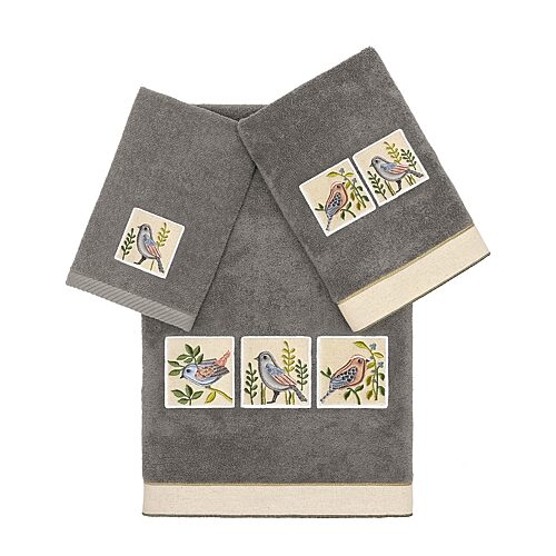 Click here for Linum Home Turkish Cotton Belinda Embellished 3-Pc... prices