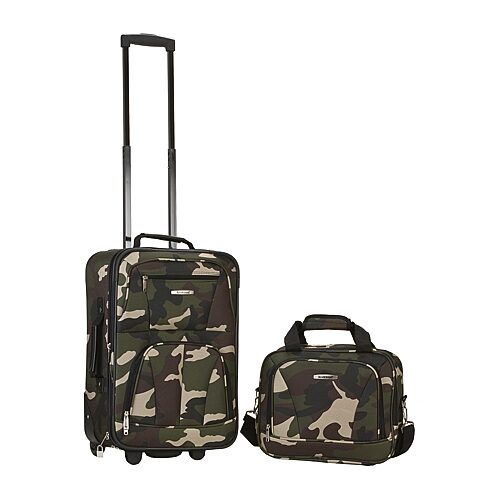 Rockland 2-Pc. Pattern Softside Luggage Set - Camo