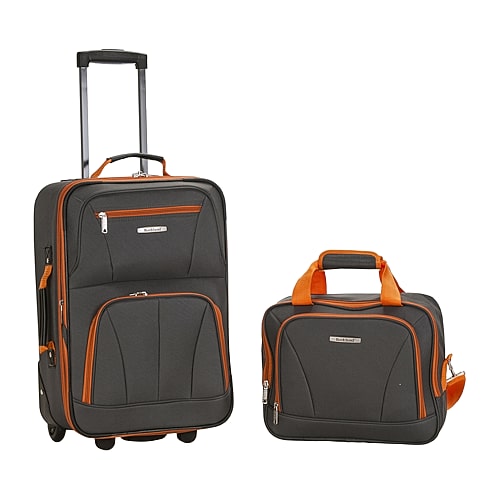 Click here for Rockland 2-Pc. Pattern Softside Luggage Set - Char... prices