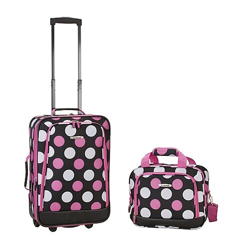Click here for Rockland 2-Pc. Pattern Softside Luggage Set - Pink... prices
