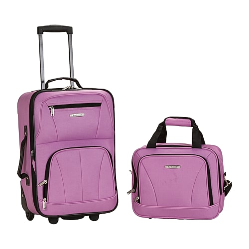 Click here for Rockland 2-Pc. Pattern Softside Luggage Set - Pink prices