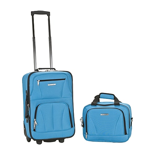 Click here for Rockland 2-Pc. Pattern Softside Luggage Set - Turq... prices