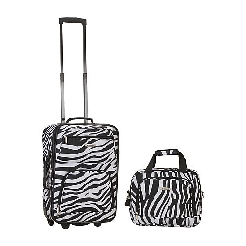 Rockland 2-Pc. Pattern Softside Luggage Set - Zebra