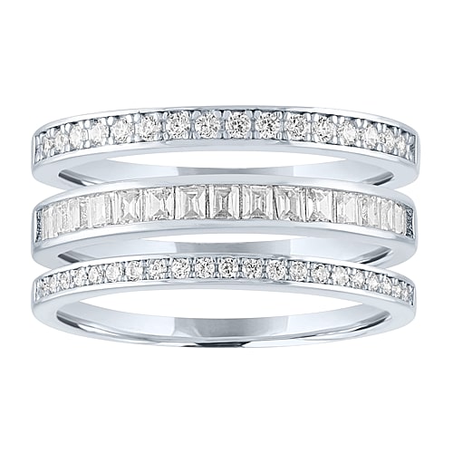 Click here for DiamonArt Womens White Cubic Zirconia Sterling Sil... prices