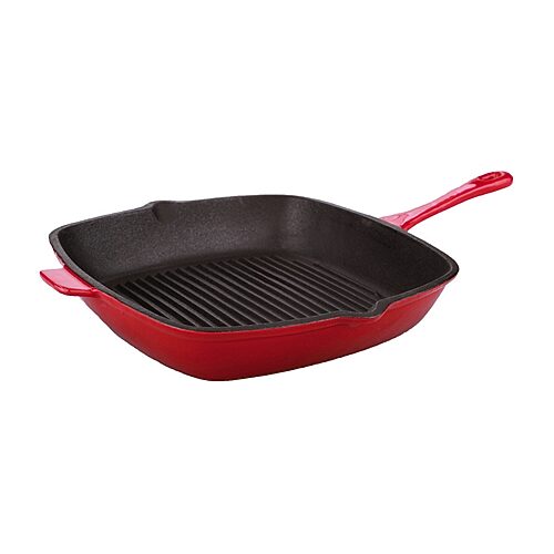 Click here for BergHOFF Neo 11 Cast Iron Square Grill Pan - Red prices
