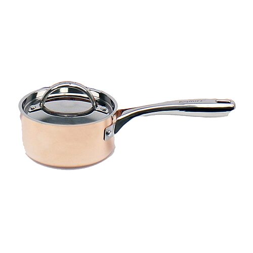 Click here for Tri-Ply 8 Covered Saucepan  Non-Hammered - Copper prices