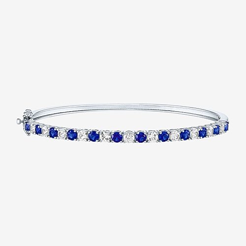Click here for Gemstone Sterling Silver Bangle Bracelet  One Size... prices
