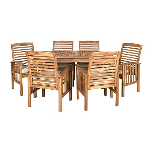Click here for Walker Edison Willard Patio Collection 7-pc. Weath... prices