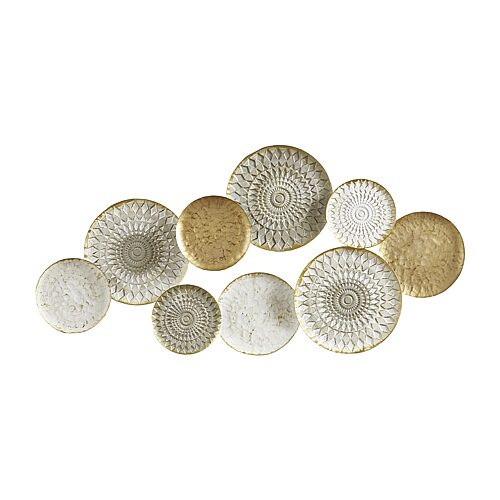 Click here for Madison Park Legion Geometric Metal Discs Wall Scu... prices