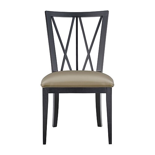 Patton X-Back Dining Side Chair - Set of 2  One Size  Black