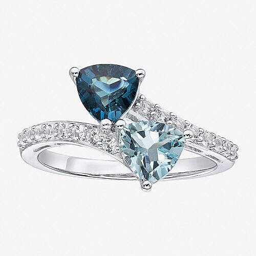 Click here for Womens Blue Topaz Sterling Silver Cocktail Ring  8 prices